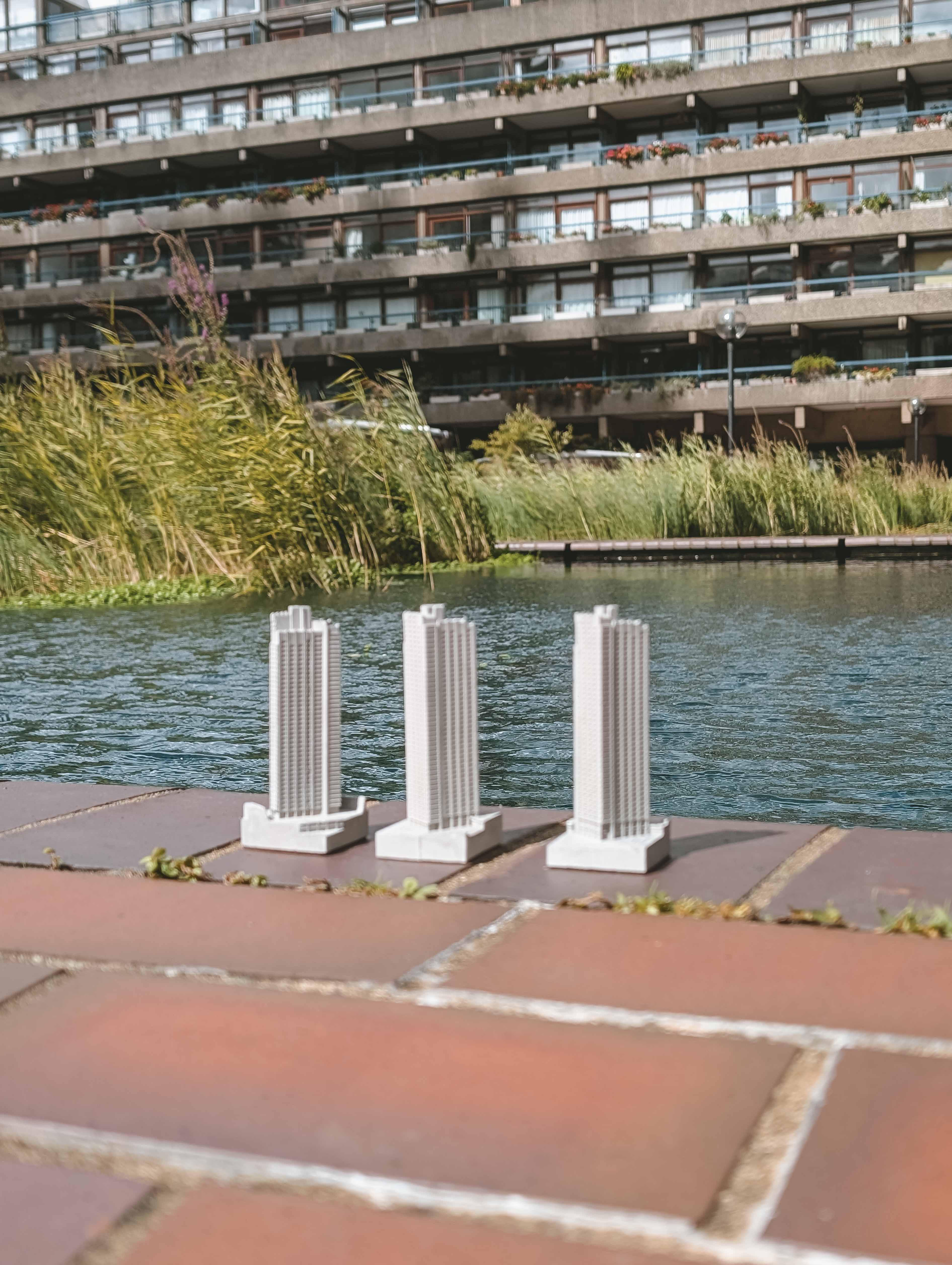Barbican Towers Models | Shakespeare, Cromwell & Lauderdale in Concrete ...