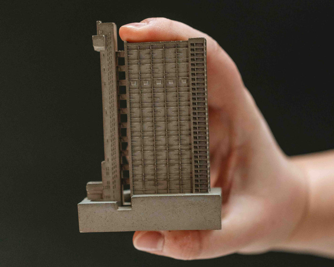 Miniature concrete models of iconic Brutalist Architecture – Spaceplay