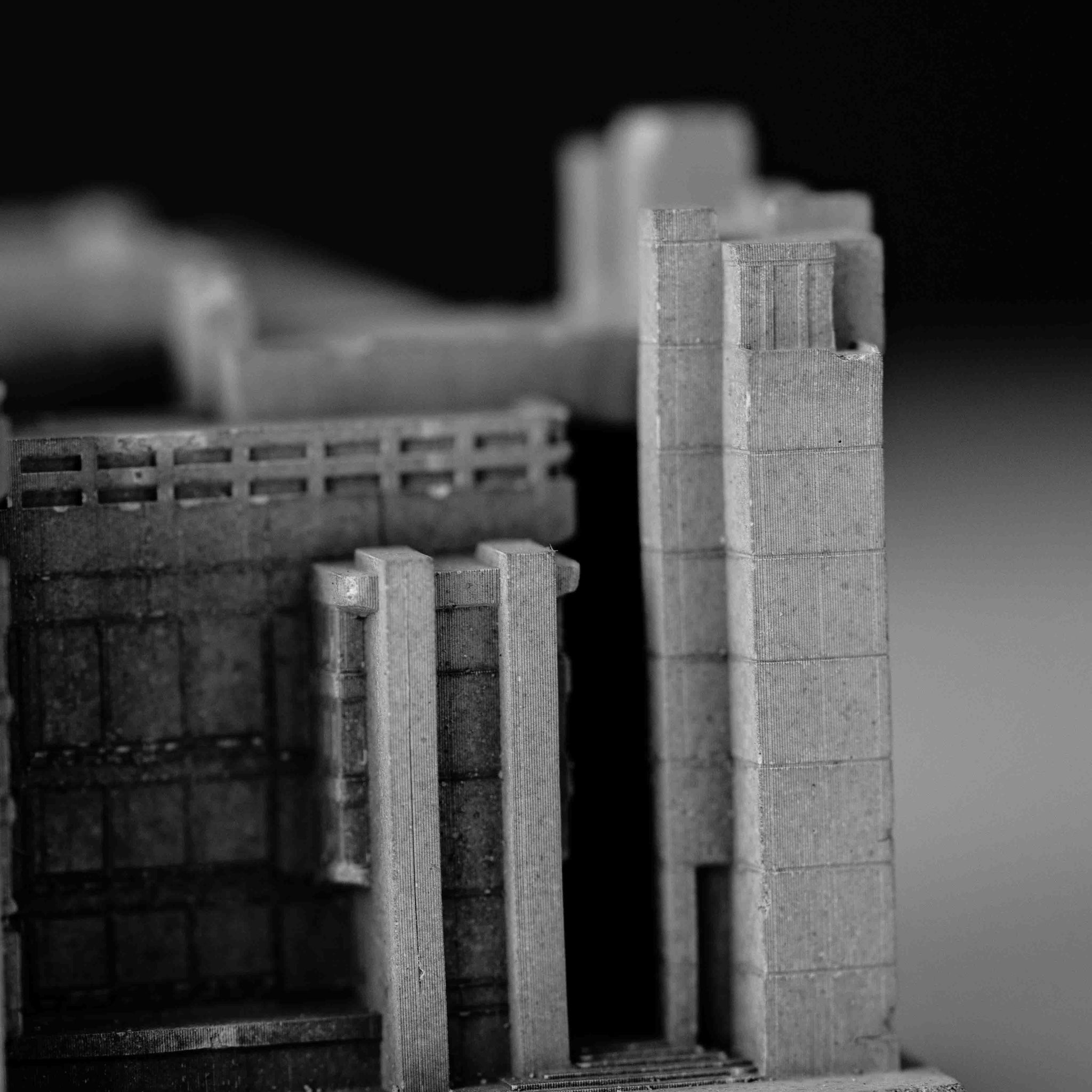 Rudolph Hall Miniature Model – Brutalist Concrete Sculpture – Spaceplay