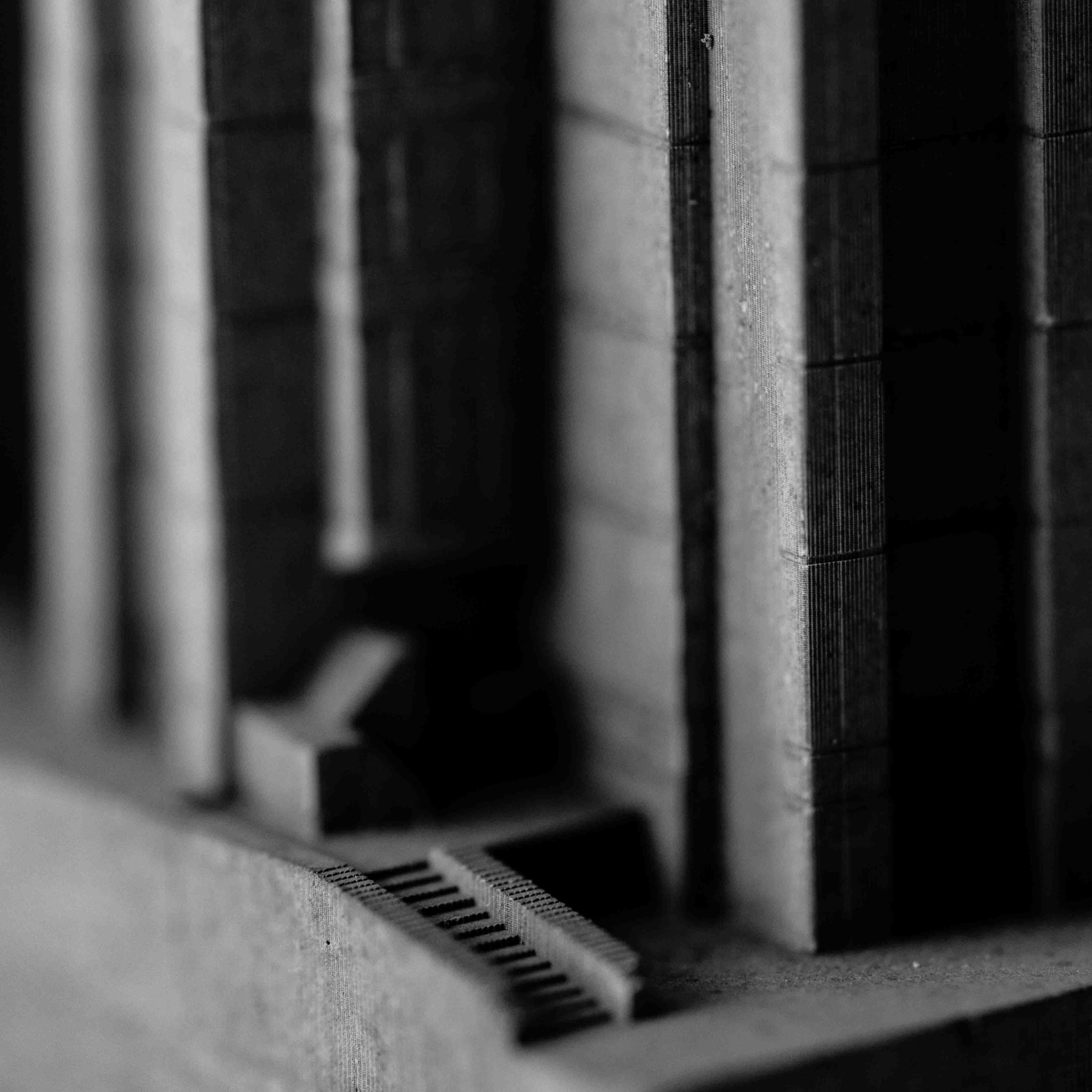 Rudolph Hall Miniature Model – Brutalist Concrete Sculpture – Spaceplay
